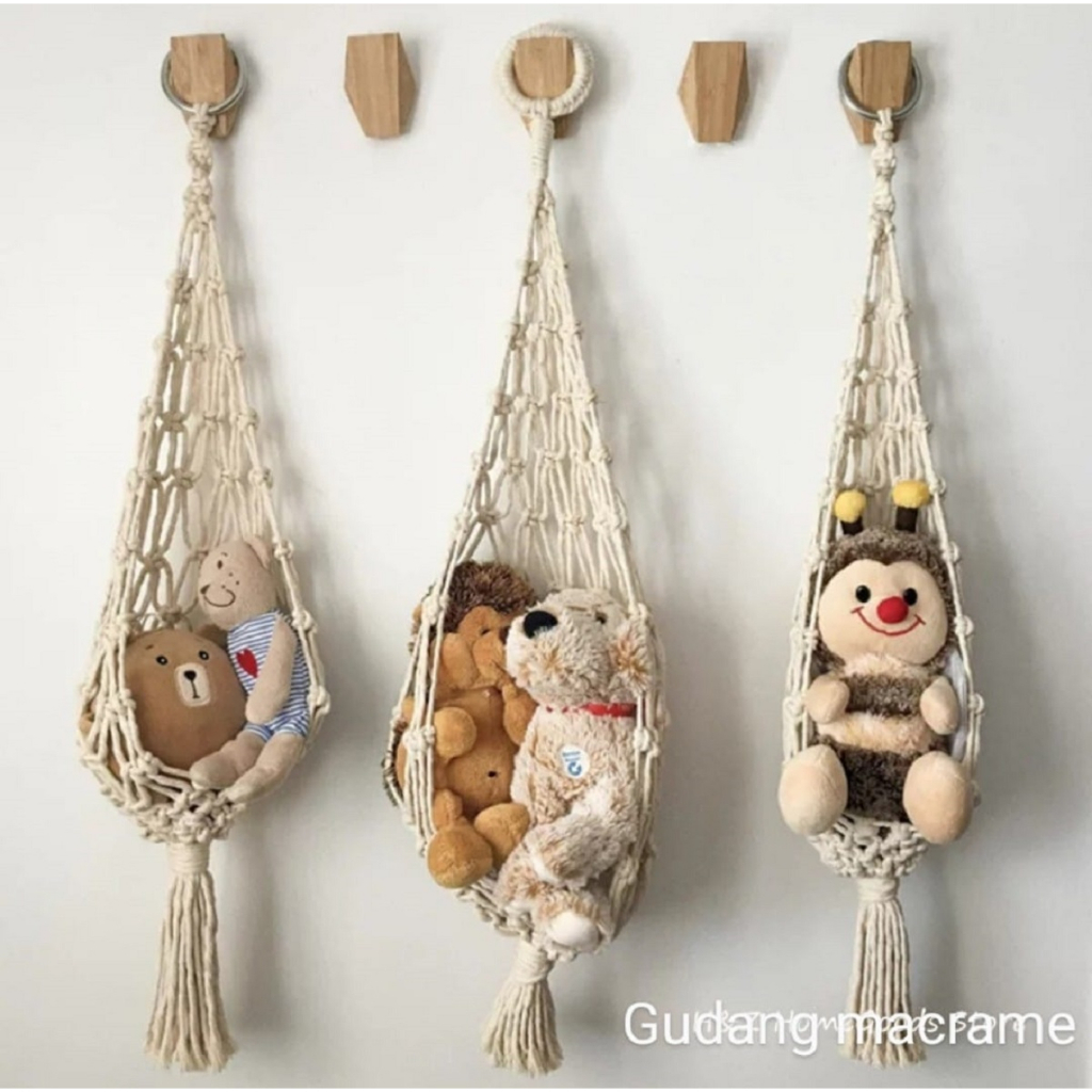 Jual Macrame - Tempat boneka aesthetic - Keranjang gantung - Tas ...
