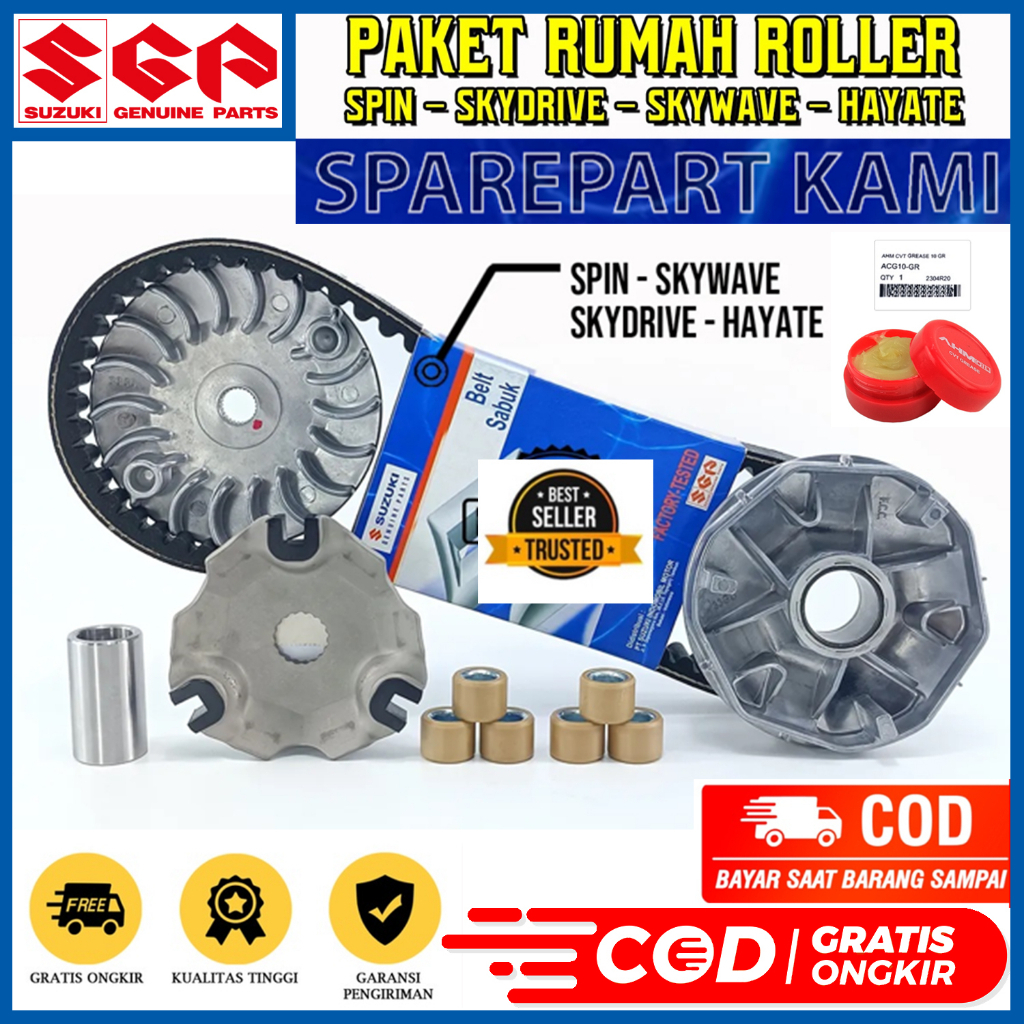 Jual PAKET CVT VANBELT + RUMAH ROLLER SET + KIPAS RUMAH ROLLER SPIN 125 ... Jual PAKET CVT VANBELT + RUMAH ROLLER SET + KIPAS RUMAH ROLLER SPIN 125 ...