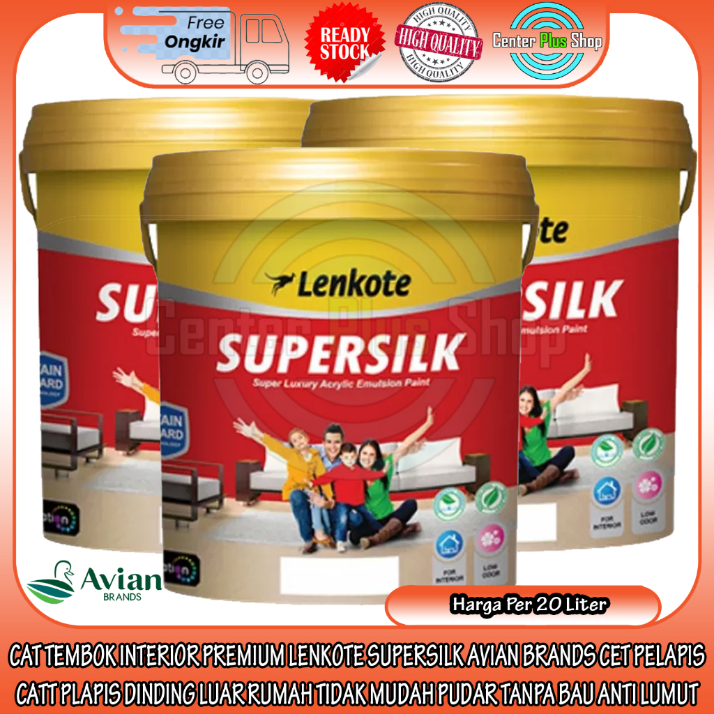 Jual CAT TEMBOK INTERIOR PREMIUM LENKOTE SUPERSILK 20 LITER AVIAN ...