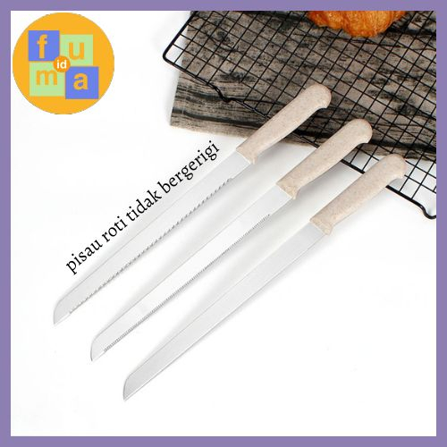 Jual Pisau Roti tidak bergerigi Bread Knife multifungsi Pisau Roti ...