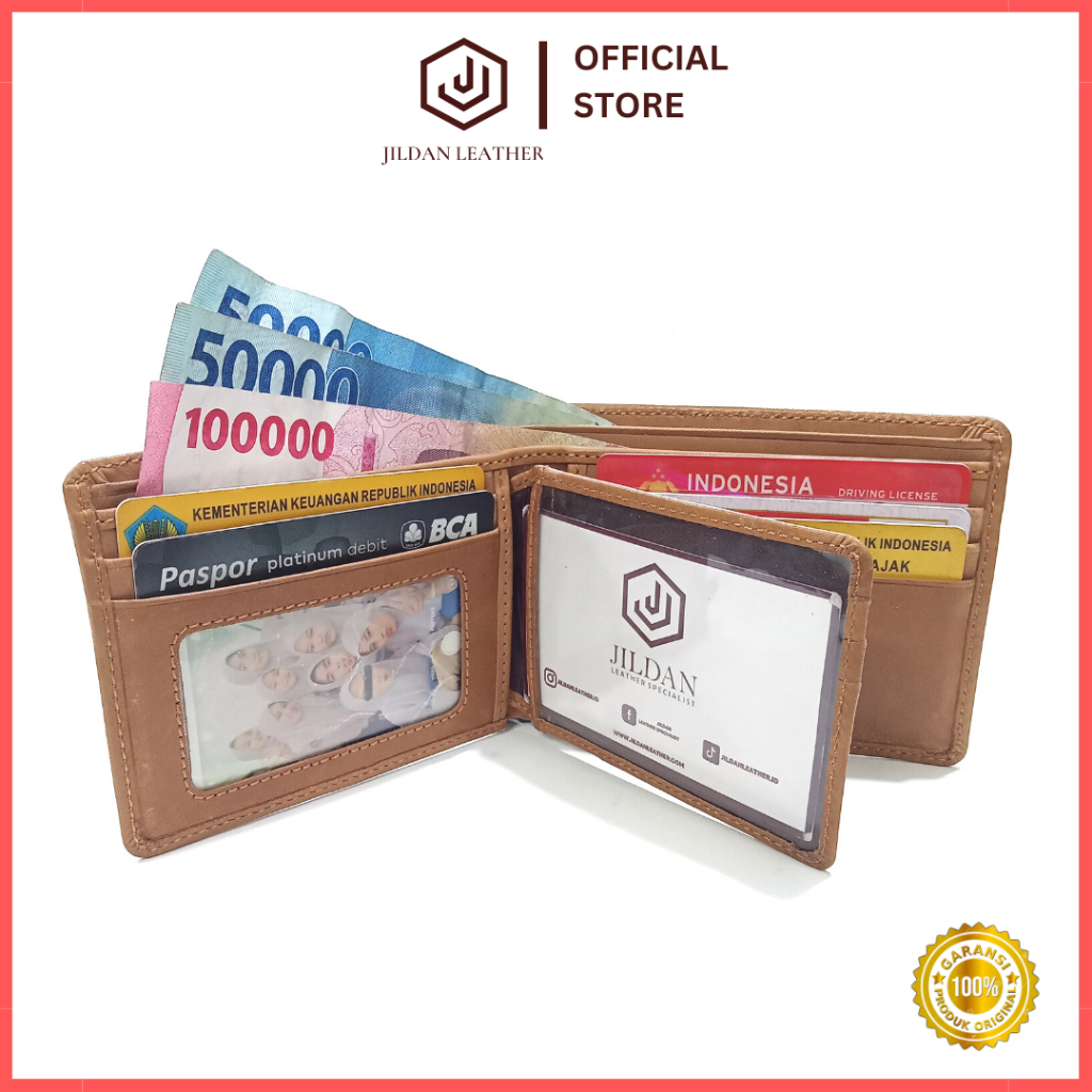 Jual Dompet Pria Bahr Kulit Asli Banyak Slot 3 in 1 Bisa Custom Nama ...