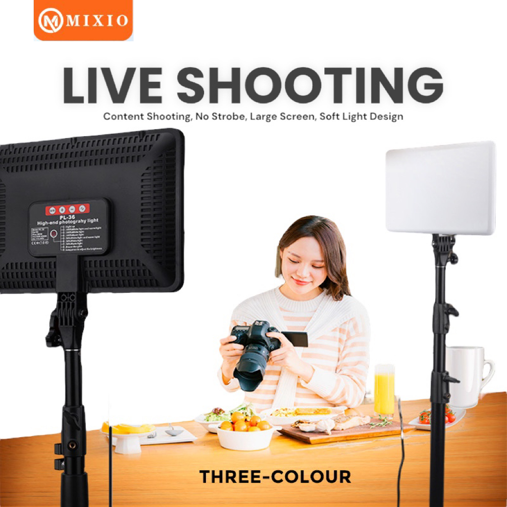 Jual MIXIO - PL36 Lampu Foto LED Video Light Live Streaming Ringlight ...