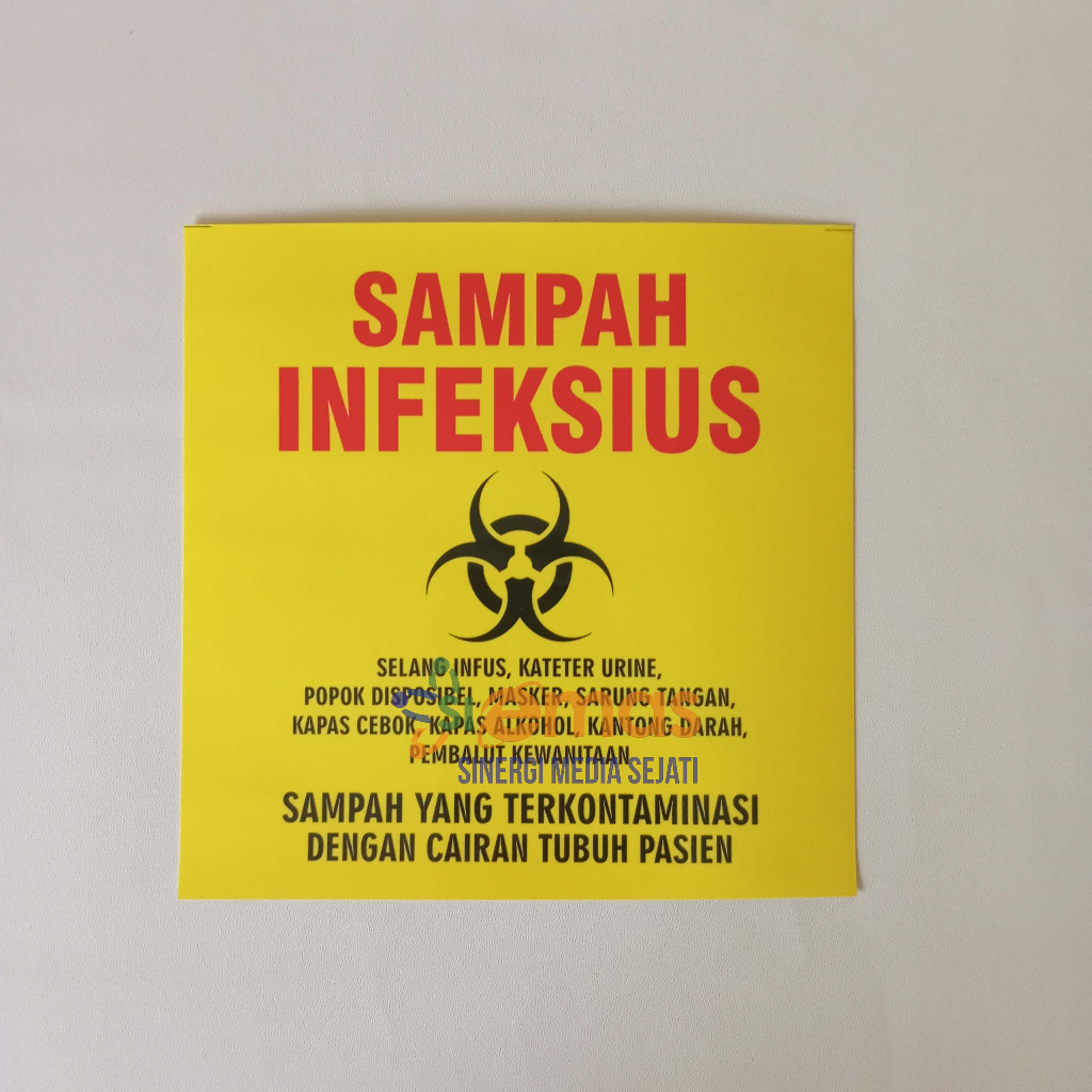 Jual Stiker Sampah Infeksius | Stiker Label Sampah Infeksius | Shopee ...