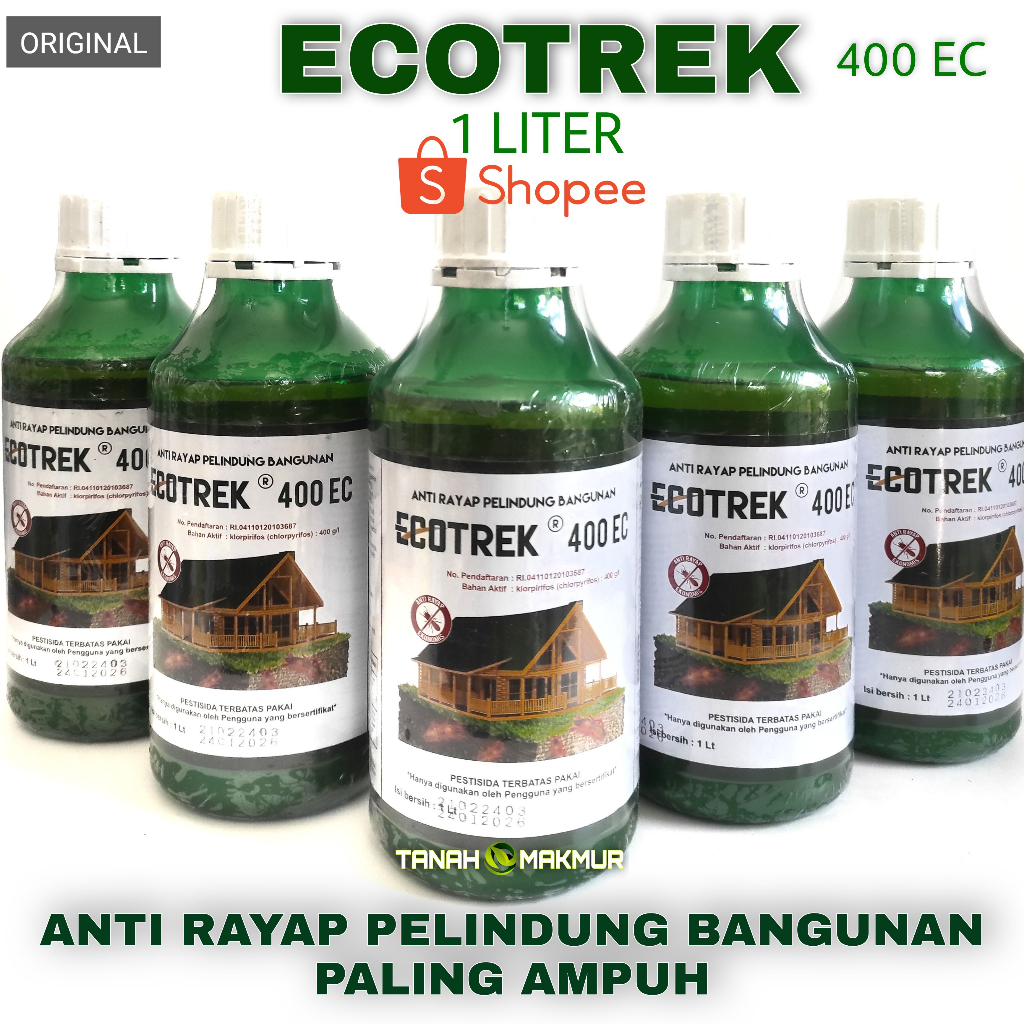 Jual ANTI RAYAP ECOTREK 1 LITER TERAMPUH OBAT PEMBASMI RAYAP KAYU TANAH ...