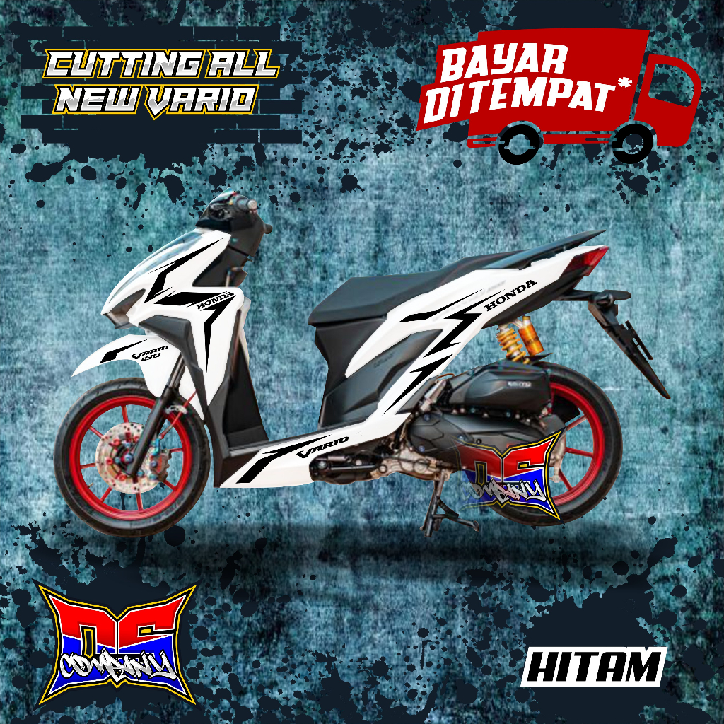 Jual Cutting Sticker Honda Vario Aksesoris Motor Stiker 150 125 All New Lis Striping Variasi ...