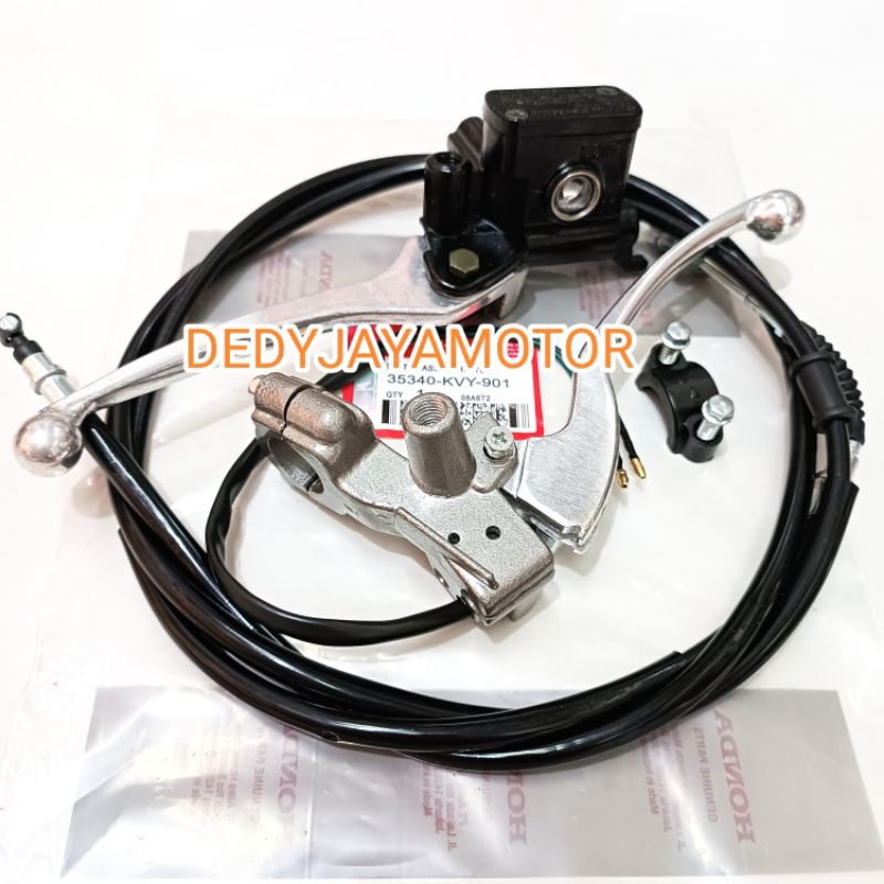 Jual Master rem atas assy Beat karbu (Hitam) sepaket + dudukan spion ...