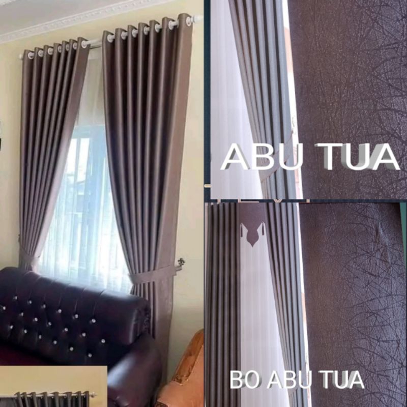 Jual Gordeng Pintu dan jendela Hordeng Minimalis 12 ring tinggi 250 cm ...