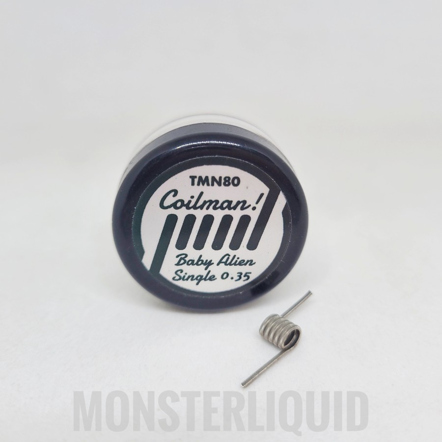 Jual COILMAN TMN80 BABY ALIEN SINGLE COIL 0.35 OHM PREBUILD COILS ...