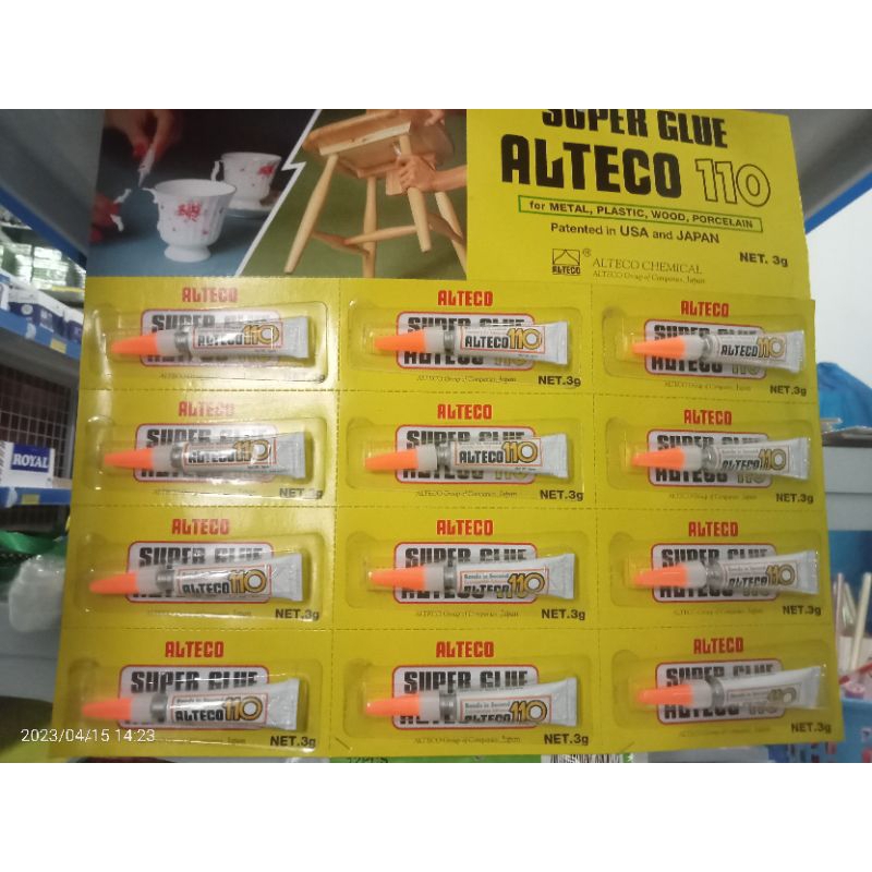 Jual Lem Alteco original 110 3 gram | Shopee Indonesia