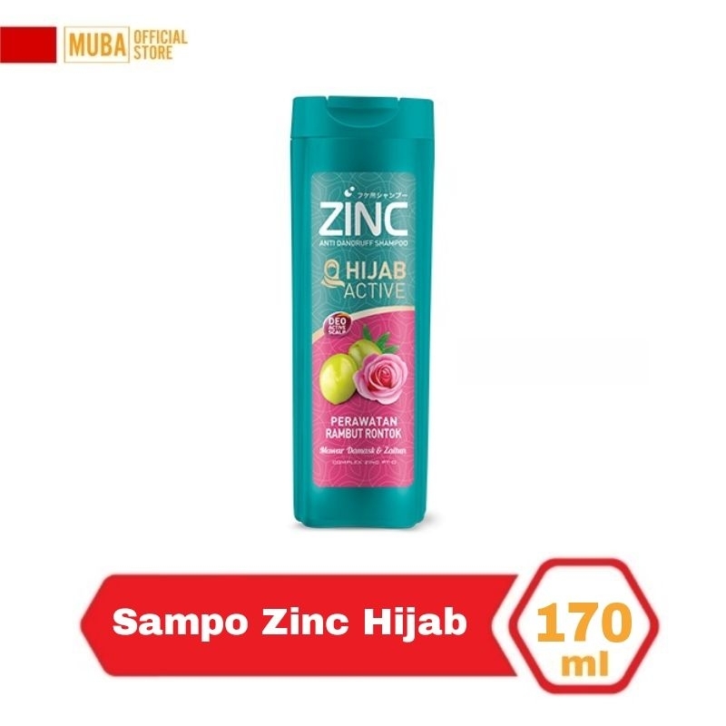 Jual ZINC Shampoo Hijab Mawar & Zaitun Perawatan Rambut Rontok 170 ml ...
