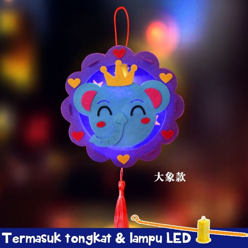 Jual DIY Lampion Flanel Menyala/Hiasan Rumah/Dekorasi Rumah/DIY Lantern ...