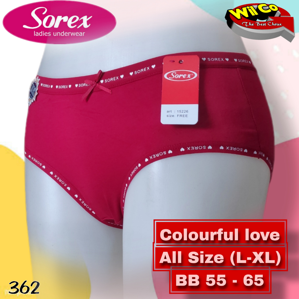 Jual K362 (harga satuan) Sorex Celana Dalam Wanita Dewasa dan Remaja, Cd Wanita Sorex All Size ...