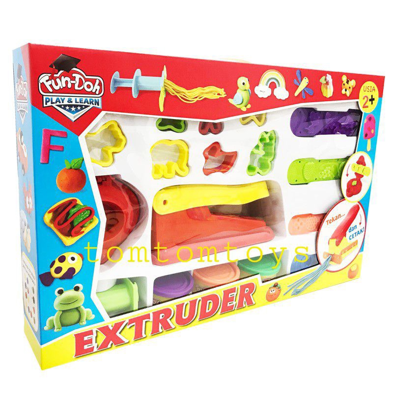 Jual FUNDOH EXTRUDER Cetakan Plastisin Lilin Malam Fun-Doh Modelling ...