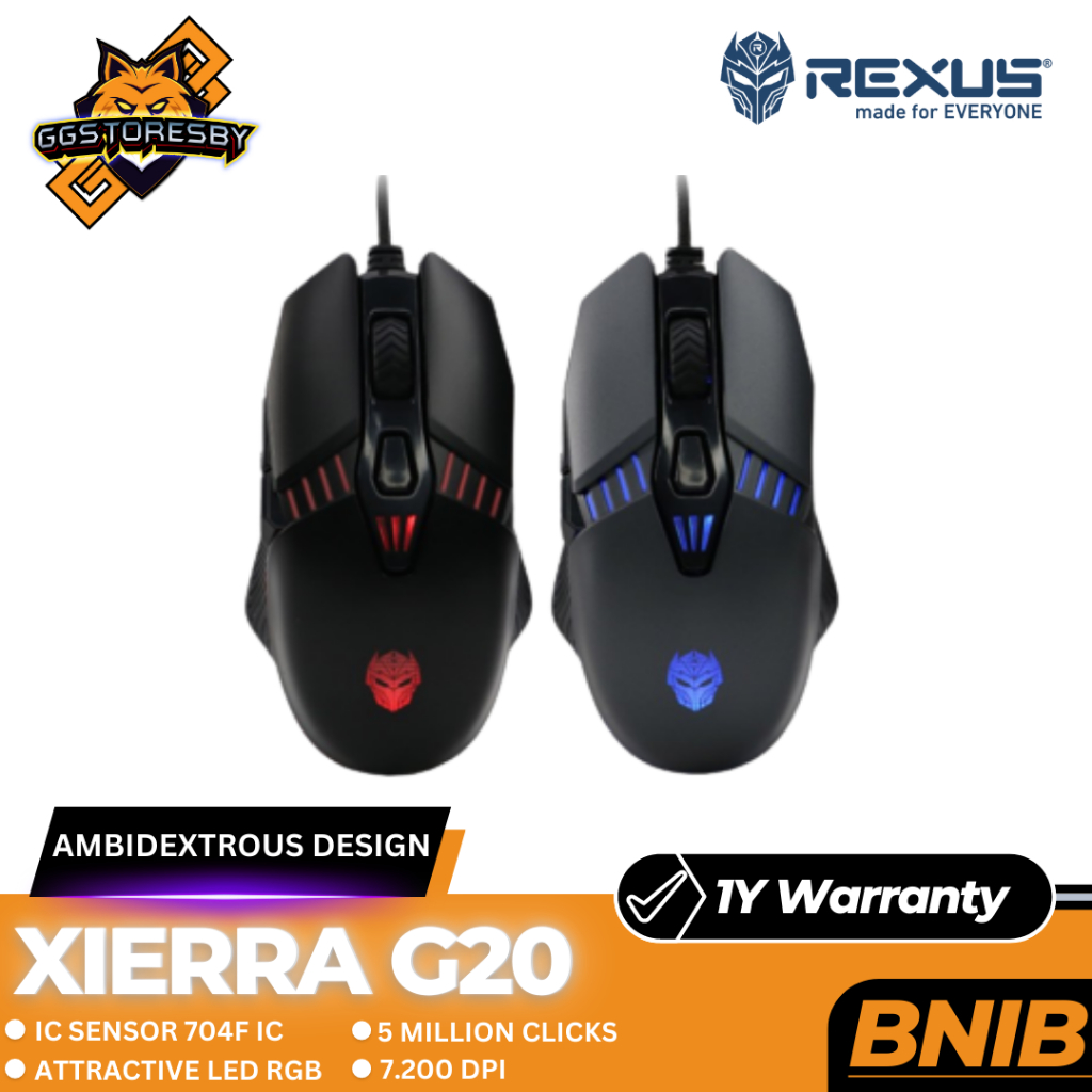 Jual Rexus Xierra G20 Gaming Mouse | Shopee Indonesia