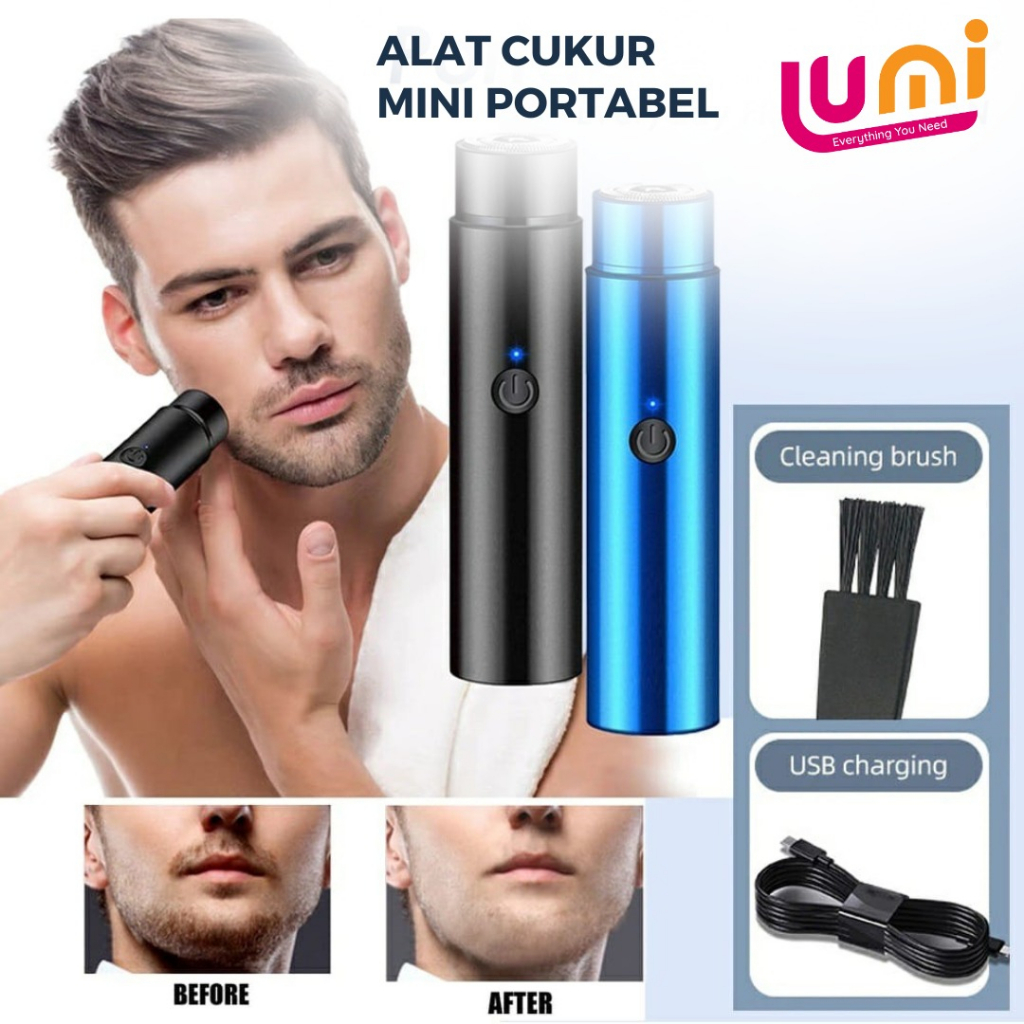 Jual Alat cukur elektrik portable mini razor feihong shaver isi ulang ...