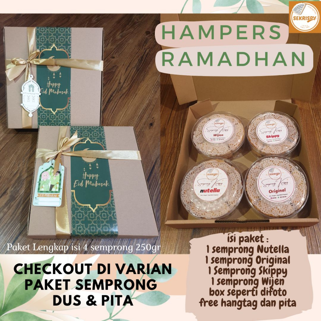 Jual Hampers Ramadhan Paket Lengkap isi 4 semprong 250gram | Shopee ...