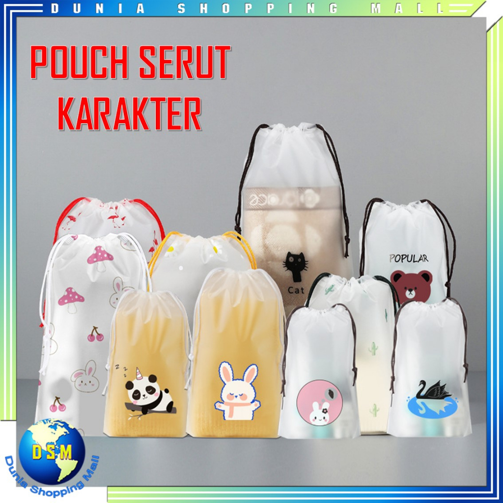 Jual DSM Travel Pouch Organizer Anti Air Karakter Tas Serut Make Up ...