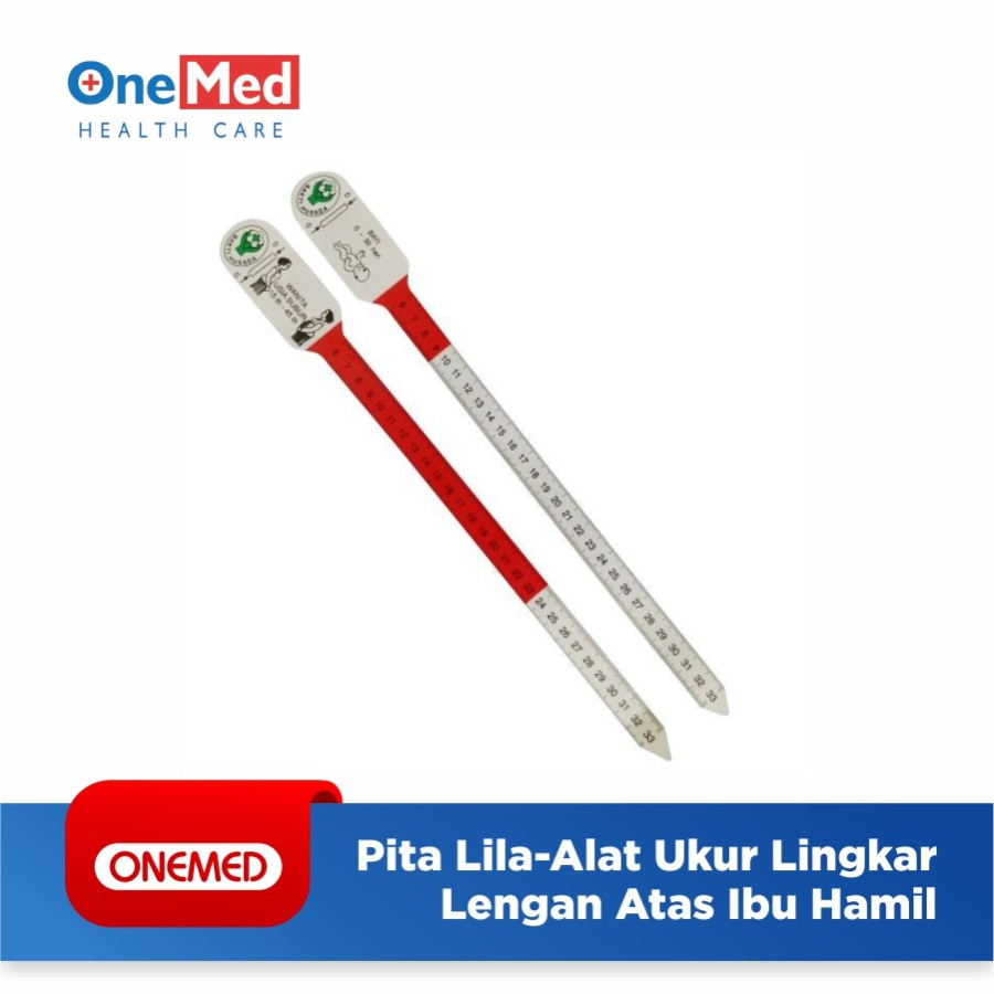 Jual Pita Lila-Alat Ukur Lingkar Lengan Atas Ibu Hamil OneMed OS ...