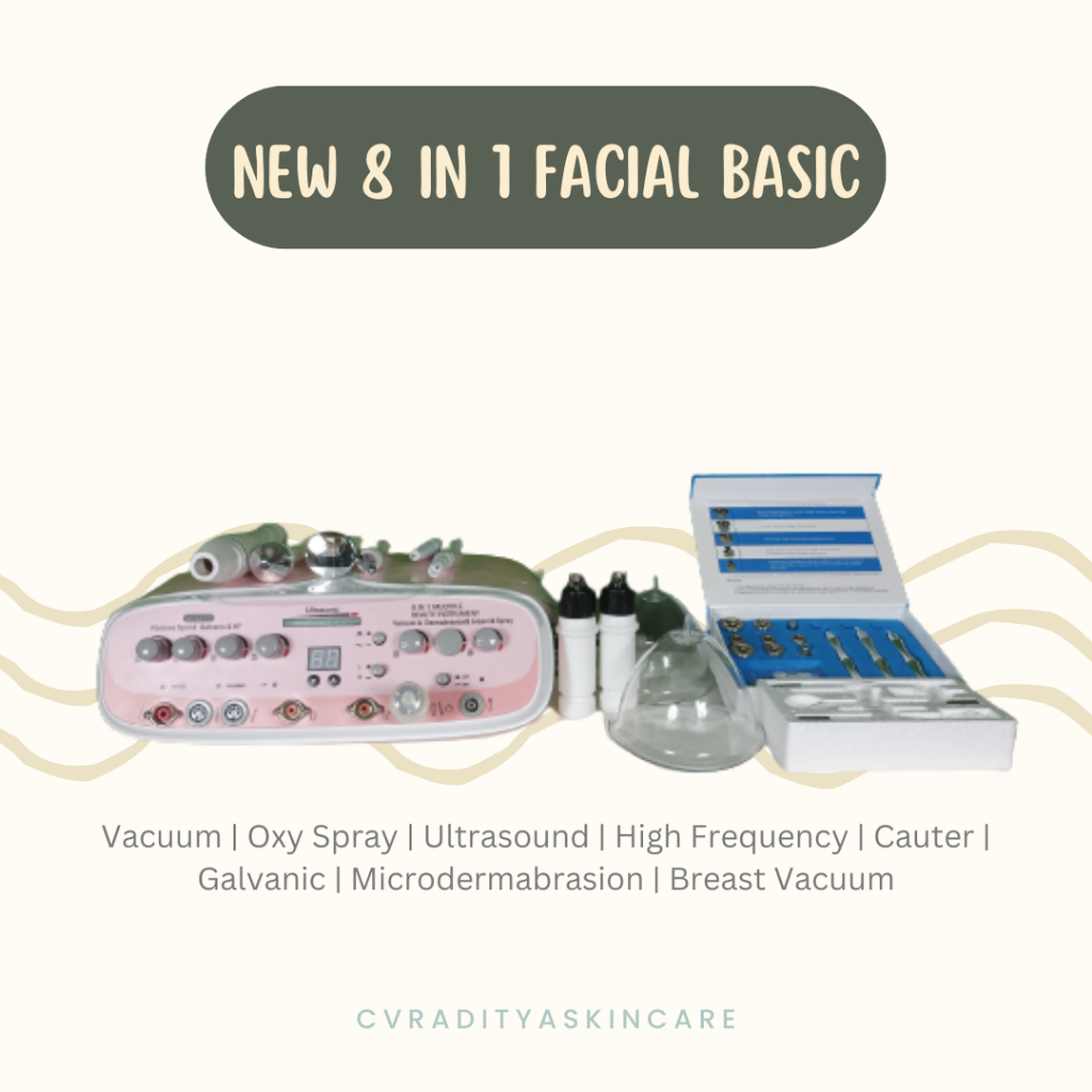 Jual 8in1 Facial Basic Microdermabrasi High Frequency Ultrasound Vacuum ...
