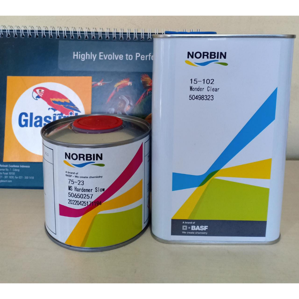 Jual NORBIN Wonder Clear Coat 1.5 liter set. | Shopee Indonesia