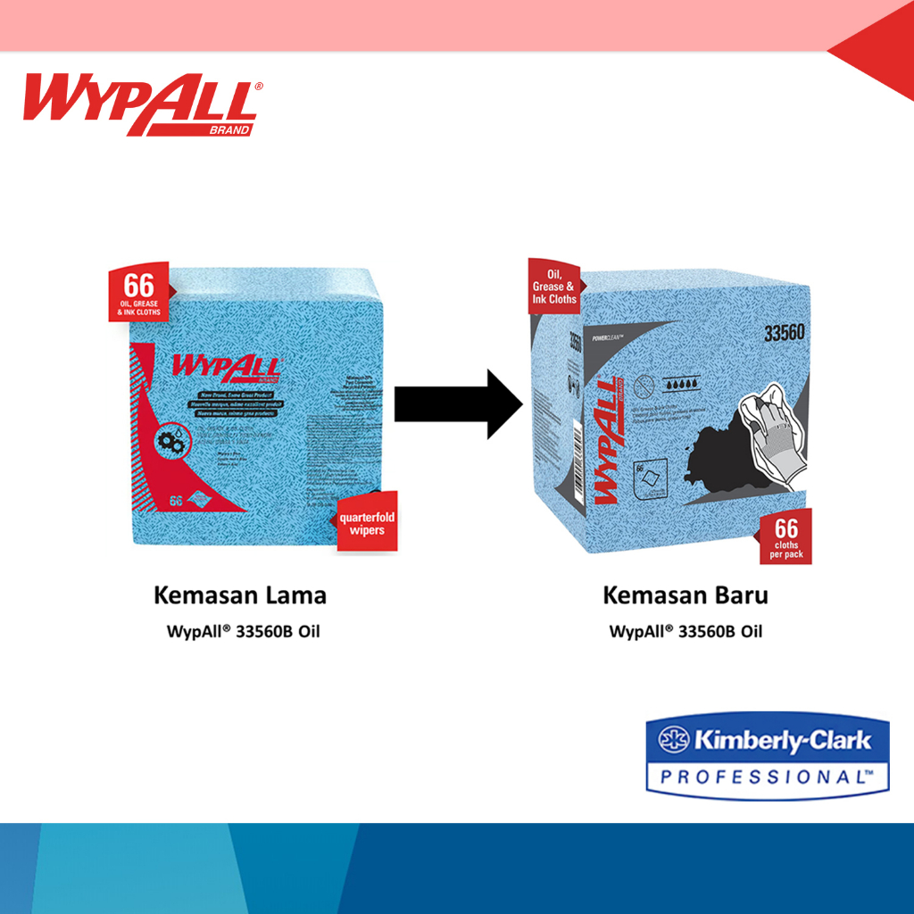 Jual Kimtech Prep* / Wypall Oil 33560A Kimtex*, Shop Towels, Satuan ...
