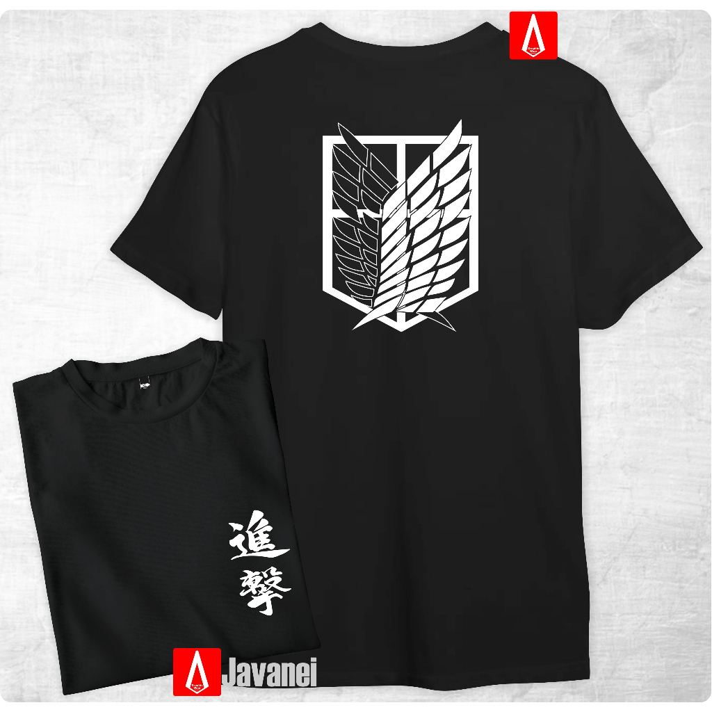 Jual kaos ATTACK ON TITAN LEGION Dual Printing kaos anime manga kaos ...