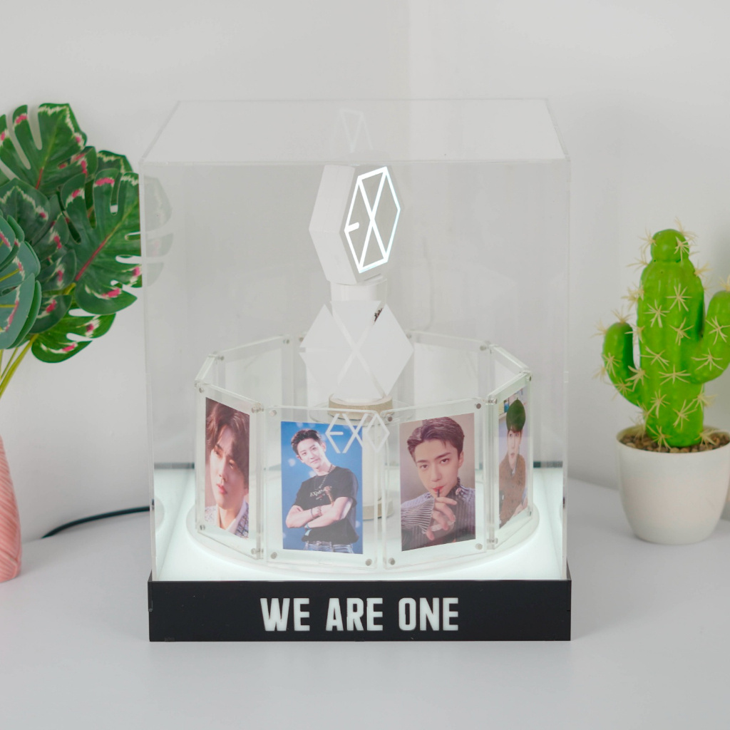 Jual Box Lightstick EXO Versi 2 x 9 PC Magnet Putar Dengan Lampu ...