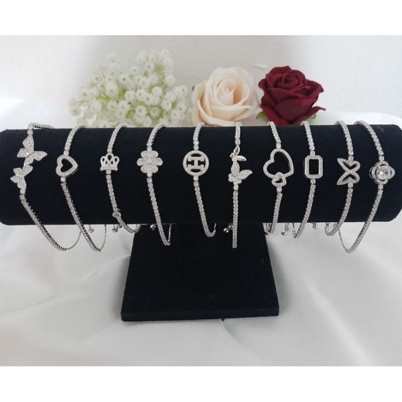 Jual Gelang Tangan Serut Perak Asli 925 Dewasa Lapis Mas Putih | Shopee ...