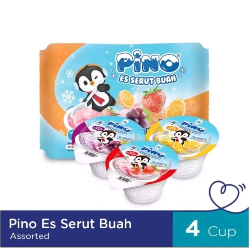 Jual Pino Es Serut Buah (1 Pack Isi 4 Cup @50ml) - Pino Ice Cup Rasa ...