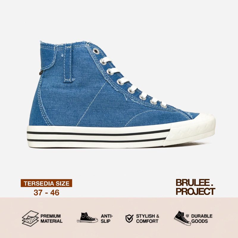 Jual Brulee Project - The Denim High - Sky Blue | Shopee Indonesia