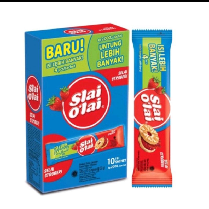 Jual Slai Olai Aneka Rasa Isi 10 Sachet x 32 Gr | Shopee Indonesia