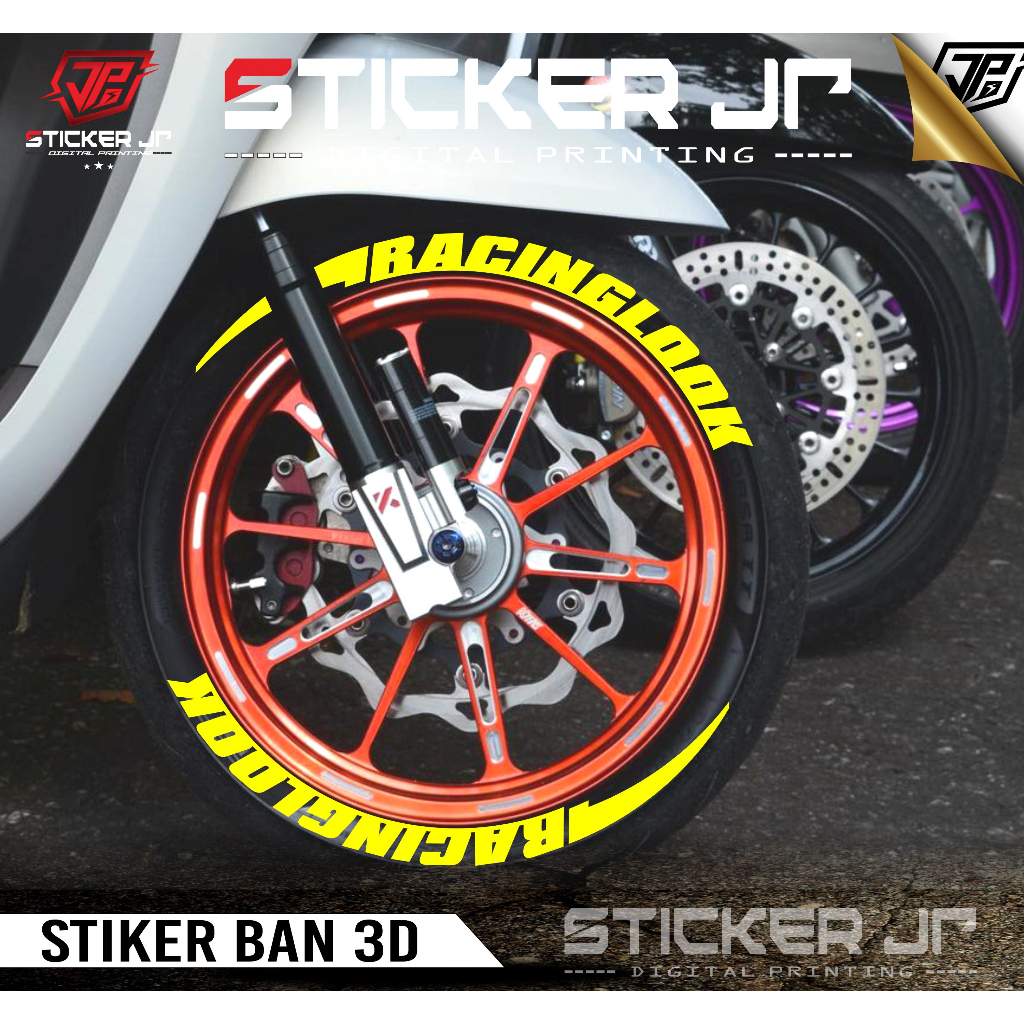 Jual Tire Bomb / Font Ban / Sticker Ban / 3D sticker ban Custom (HARGA ...