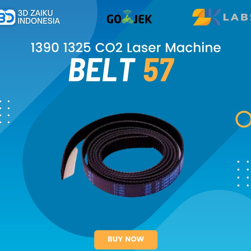 Jual Zaiku CNC LS CO2 Laser Belt 57 for 1390 1325 CO2 Laser Machine ...
