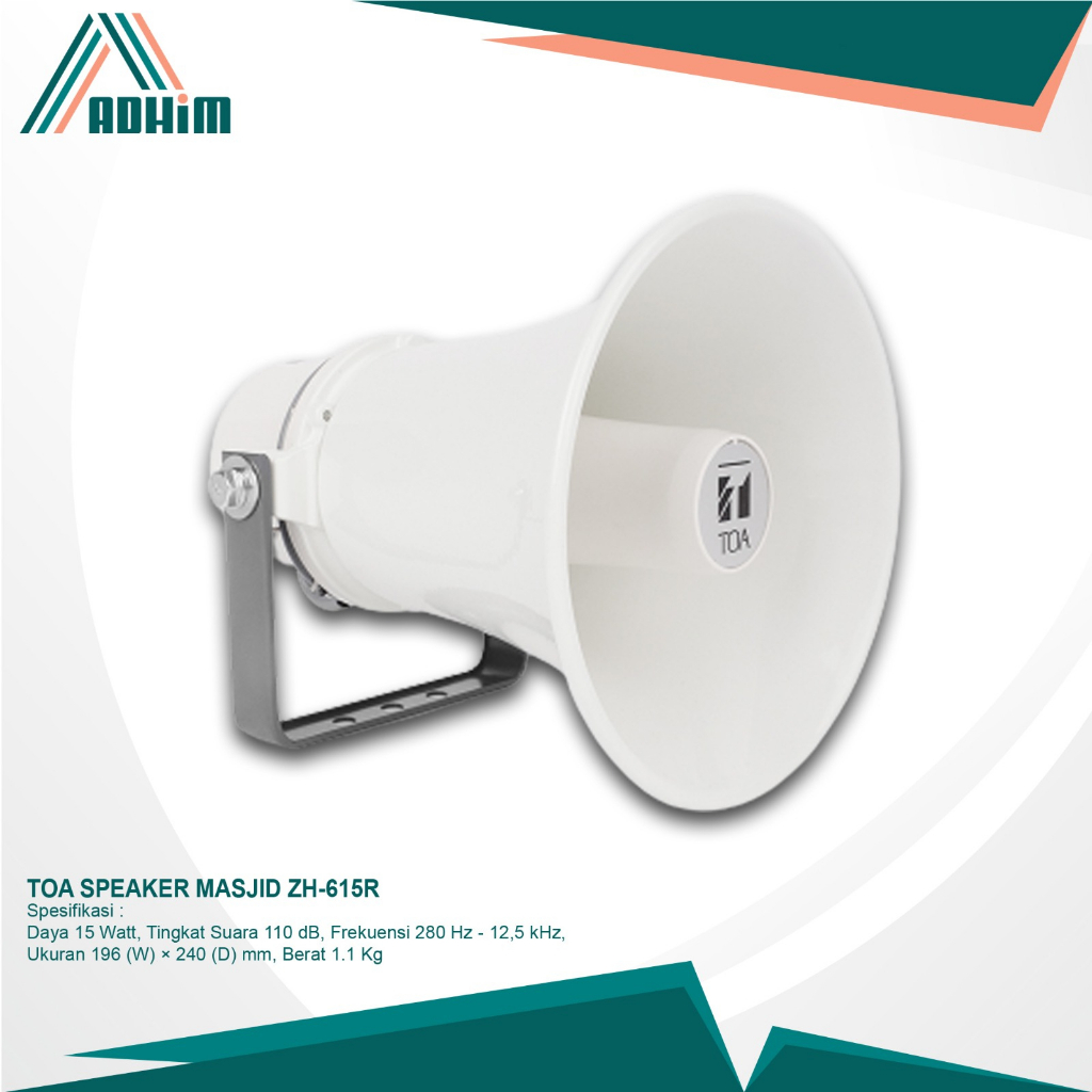 Jual Toa Speaker Masjid Zh-615R Toa Corong Bulat 15 Watt | Shopee Indonesia