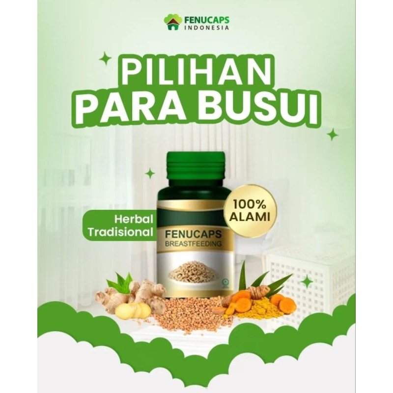 Jual [9.9 SALE] FENUCAPS BREASTFEEDING 100 KAPSUL SEGEL | ASI BOOSTER | FENUCAPS PLUS ...