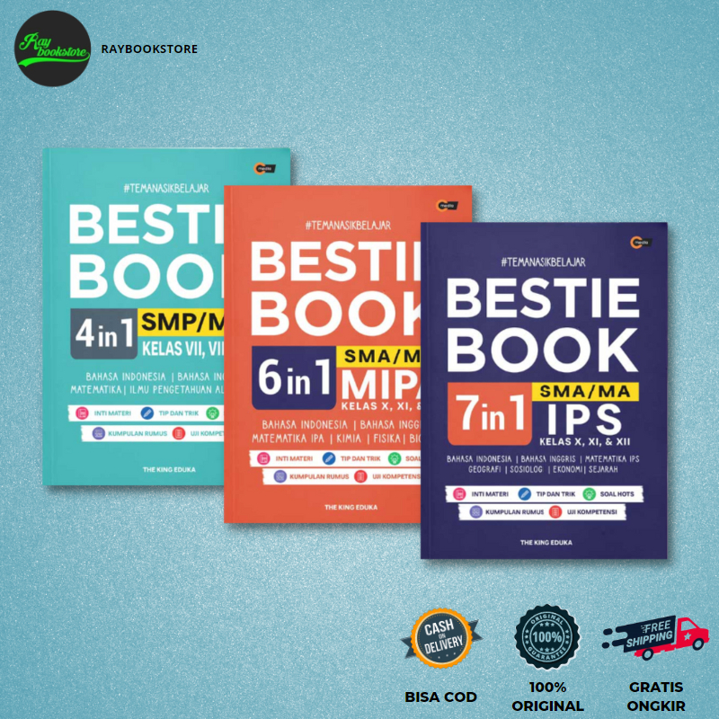 Jual Buku Bestie Book 4 In 1 SMP/MTs II Bestie Book 6 In 1 SMA/MA MIPA ...