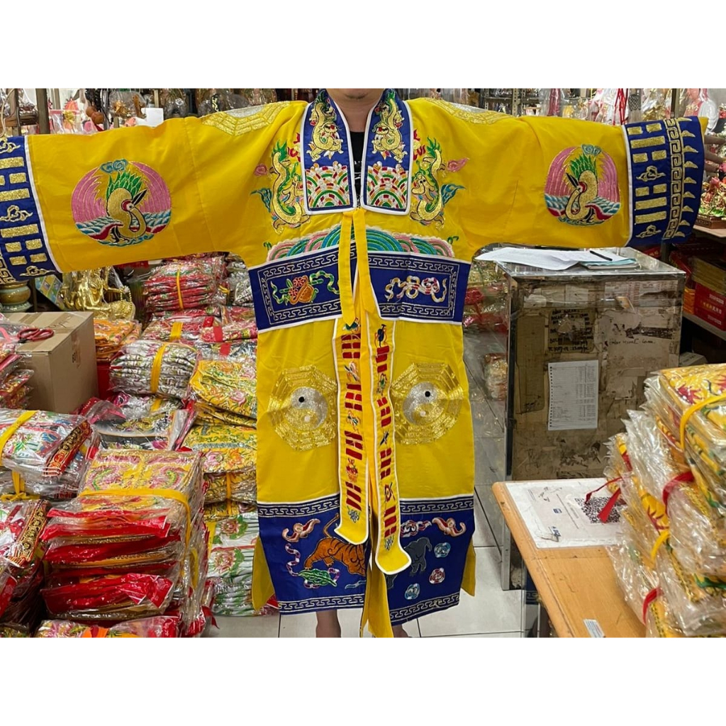 Jual baju sai kong / tatung tao / tao su / baju adat - patkua - kuning ...