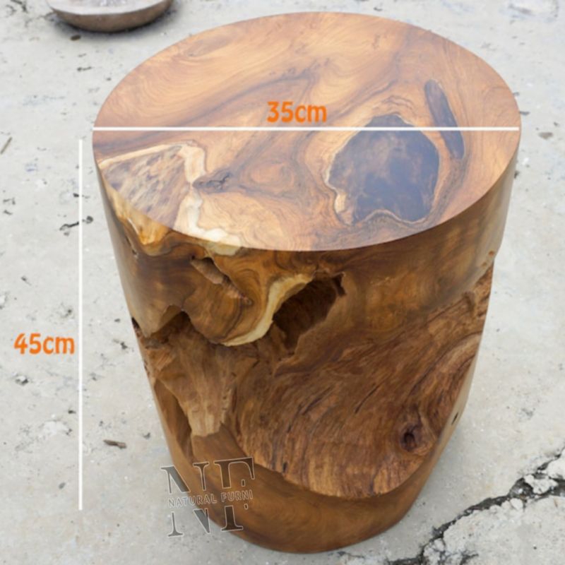 Jual Bangku / Kursi Stool Unik Akar Kayu Jati Natural | Shopee Indonesia