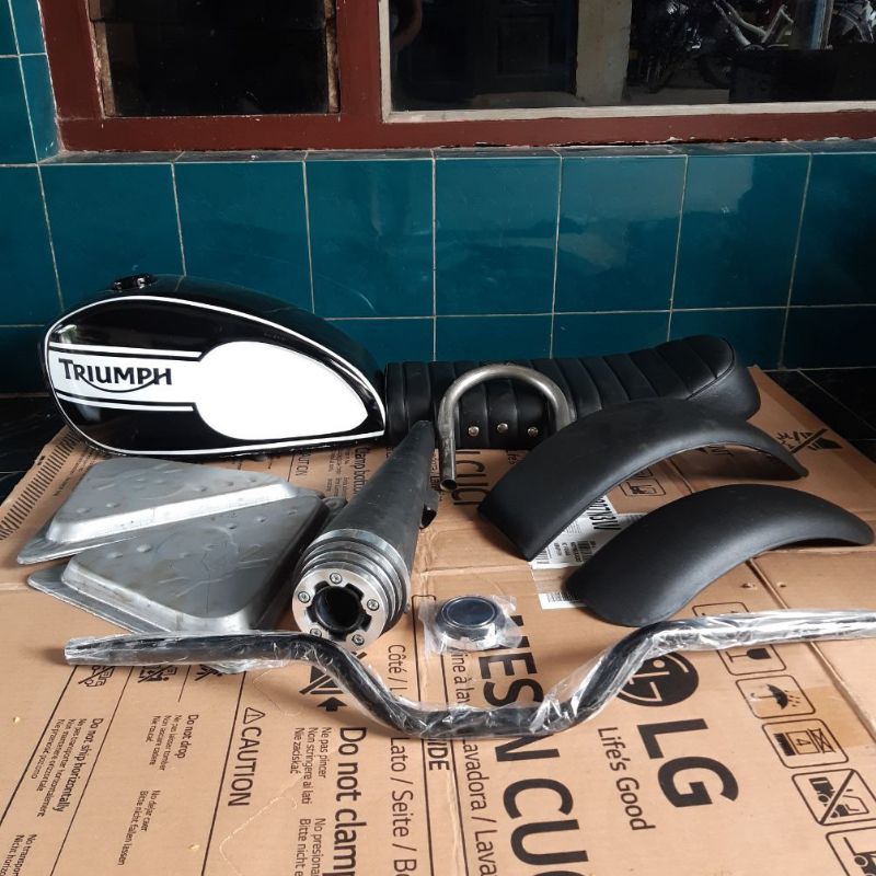 Jual Paket Japstyle lengkap full set body Megapro thunder | Shopee ...