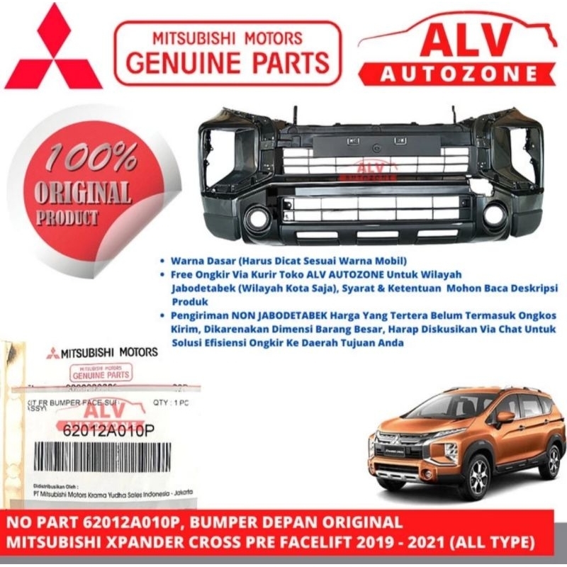 Jual BUMPER DEPAN ORIGINAL MITSUBISHI XPANDER CROSS PRE FACELIFT 2019 ...