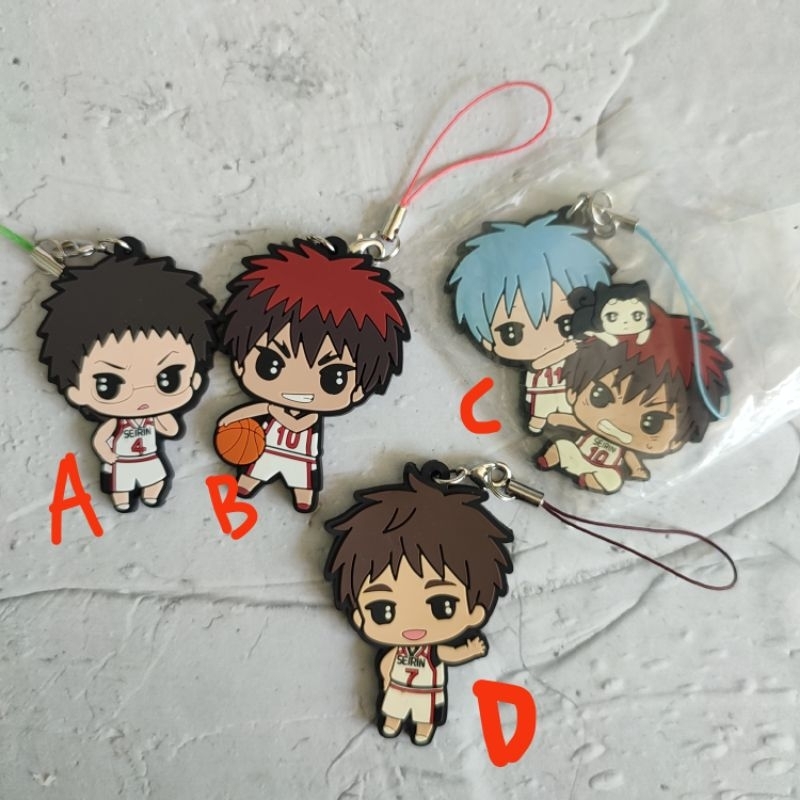 Jual official merch rubber strap kuroko no basket seirin kagami dkk ...