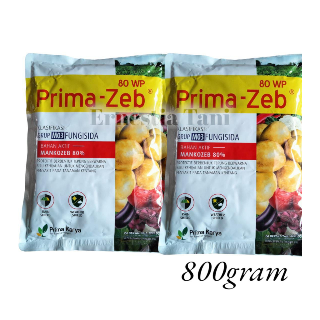 Jual PRIMAZEB 80WP 800 Gram Mankozeb 80% Fungisida Protektif Untuk ...