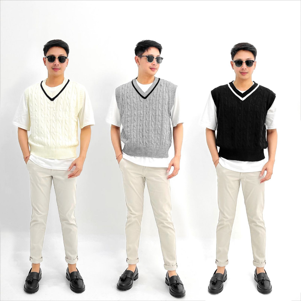 Jual VEST RAJUT / ROMPI RAJUT / ROMPI RAJUT PRIA | Shopee Indonesia