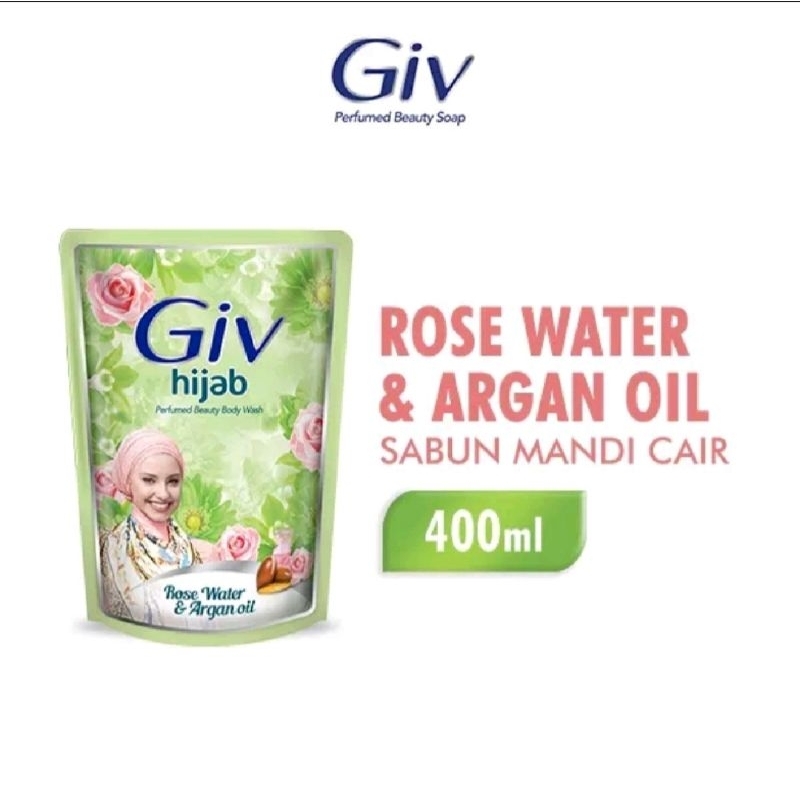 Jual GIV Hijab Body Wash Rose Water & Argan Oil 400ml | Shopee Indonesia