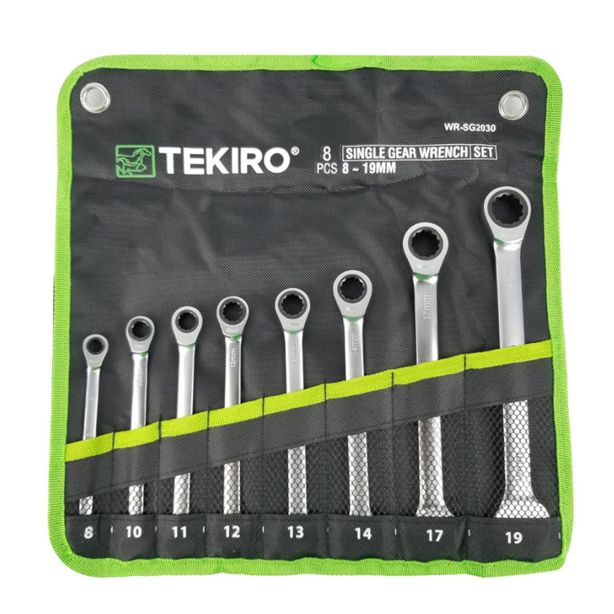 Jual Tekiro Kunci Ring Pas Ratchet Panjang Set 8 Pcs (8-19 mm) | Shopee Indonesia