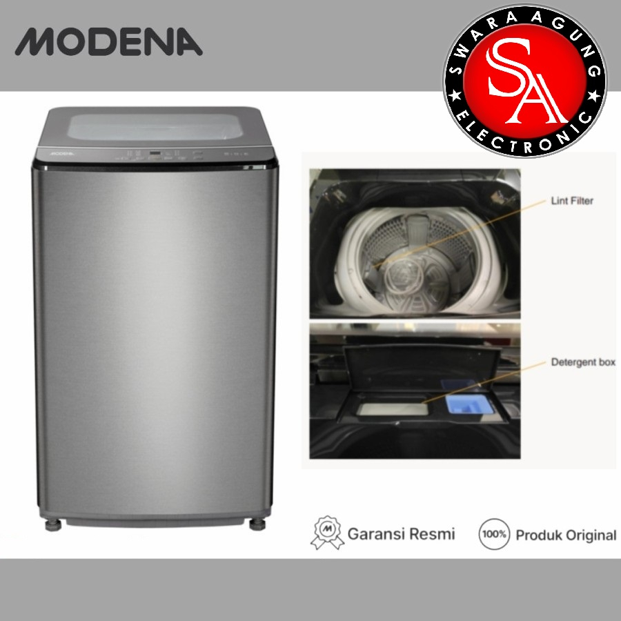 Jual Mesin Cuci Top Loading 11 Kg Modena Type: WT 1120 UFGY (Khusus ...