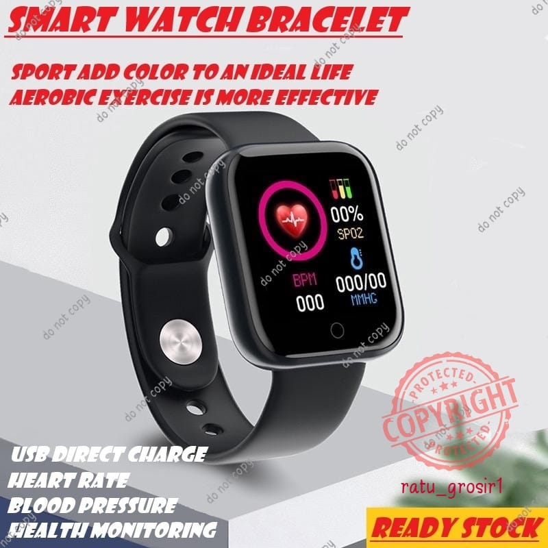 Jual Jam Tangan Smart Watch Bracelet Sporty Bluetooth Heart Rate ...