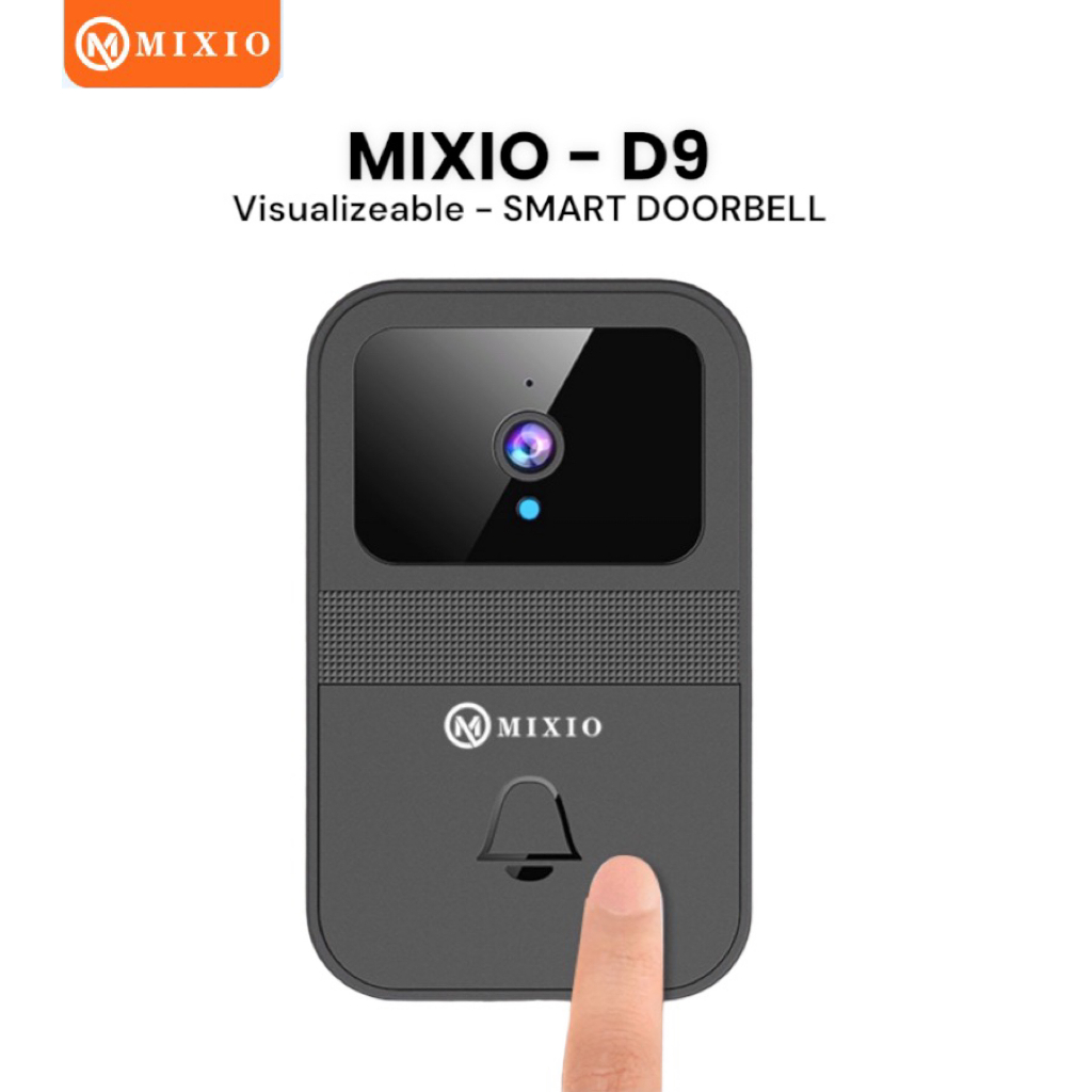 Jual MIXIO - D9 Smart Home Wifi Video Doorbell 1080p Audio Bel Pintu ...