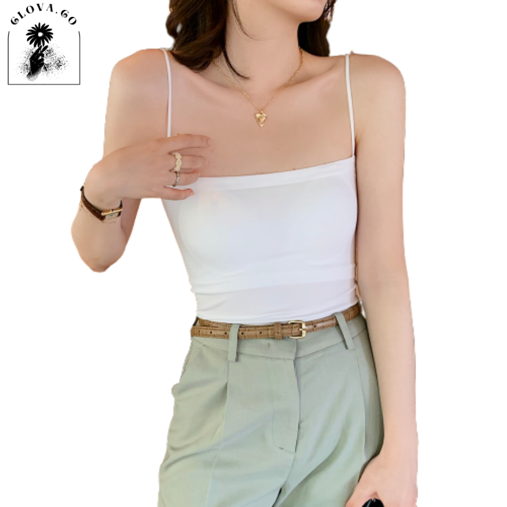 Jual CLOVA BR279 Tanktop Bra With Cup Tank top Basic Wanita Square ...