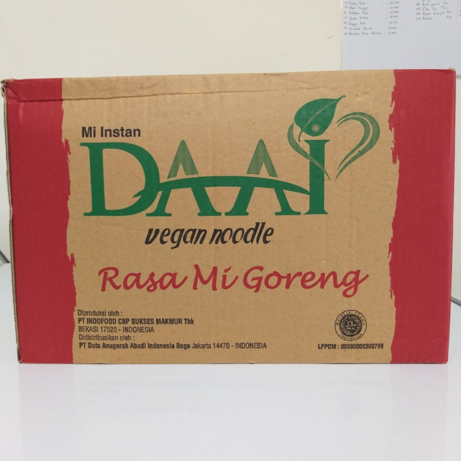 Jual DAAI MIE / MI INSTANT GORENG SOTO KARI DAAI NOODLE VEGAN | Shopee ...